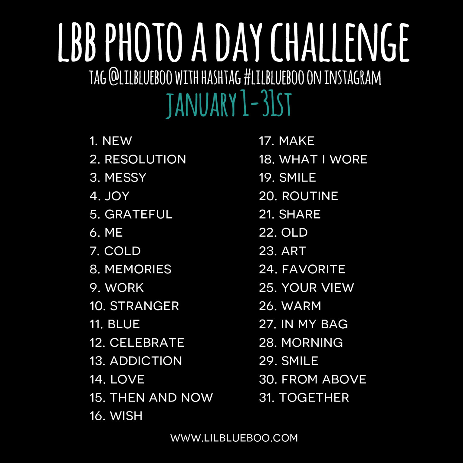 January Photo Challenge