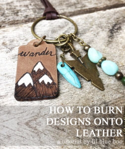 Burning Designs onto Leather - Leather Pyrography